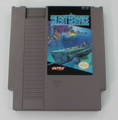 Silent Service (Nintendo NES, 1989) With Manual and Dust Jacket ...