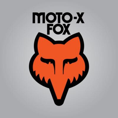 Moto-X Fox Head Decal Vintage Motocross AHRMA Sticker MX