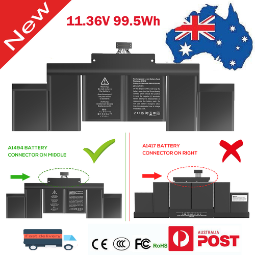 A1618 A1398 Battery for Apple MacBook Pro 15'' Retina Late 2013 2014 ...