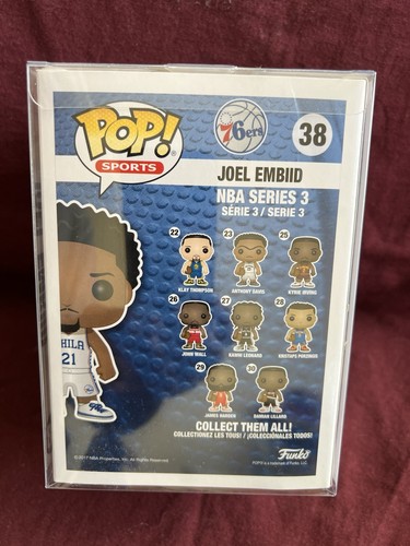 Funko Pop! Joel Embiid NBA Philadelphia 76ers #38 White Jersey | eBay