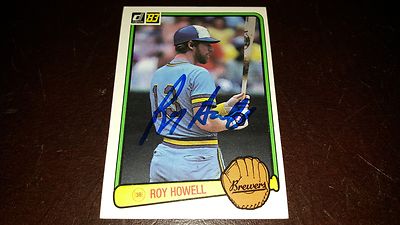 ROY HOWELL SIGNED 1983 DONRUSS CARD AUTOGRAPHED | eBay