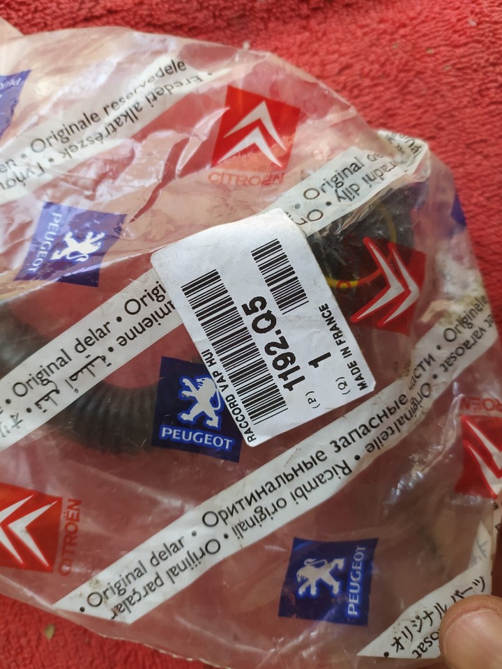 RACCORDO VAPORI OLIO PEUGEOT 106 306 RESTYLING PARTNER ORIGINALE 1192Q5 ...