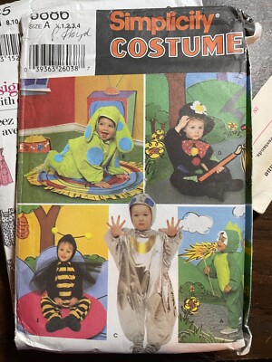 5886 Simplicity Cute Toddlers Costumes Pattern Sz. 6mo. - 4 Complete | eBay