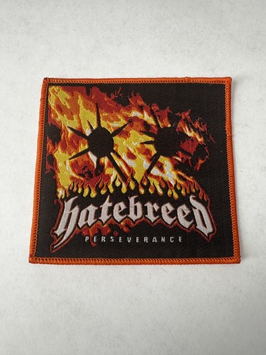 HATEBREED, PERSEVERANCE, ORANGE BORDER, SEW ON WOVEN PATCH | eBay