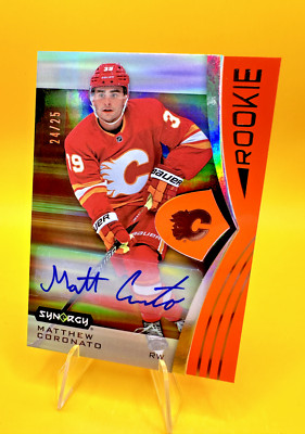 Matthew Coronato 2023-24 Upper Deck Synergy 🔥 Rookie Auto RC /25 🔥 ...