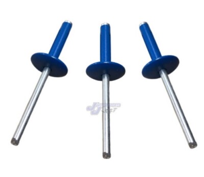 Large Head Blue Exploding Rivets Pop Rivet 25 ct. Tri-Fold Racing ...