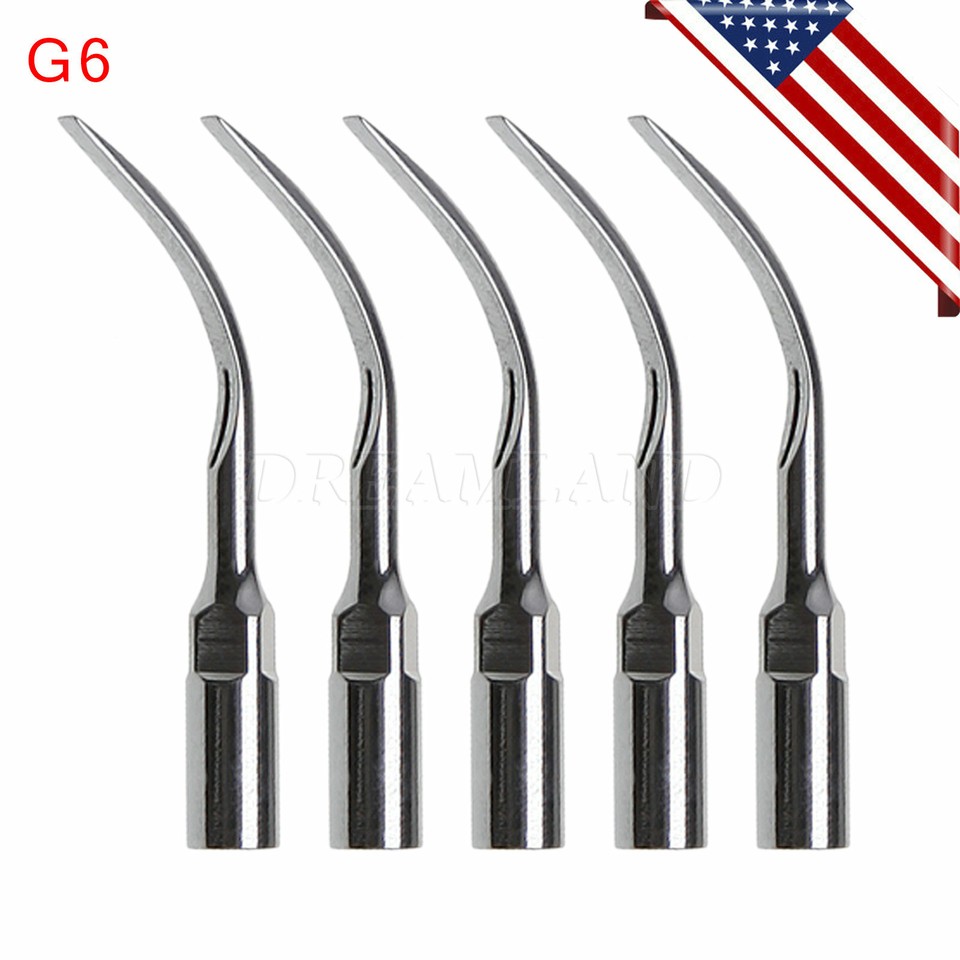 5X Dental Ultrasonic Piezo Scaler Tip G6 GD6 fit EMS Woodpecker/DTE ...