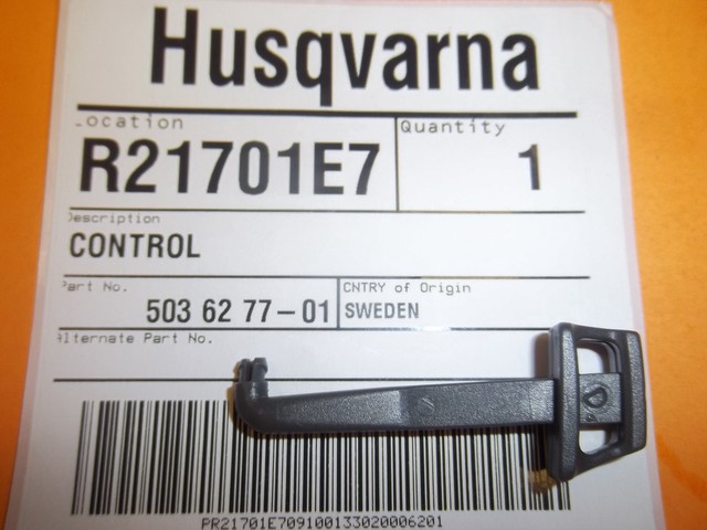 OEM Husqvarna Choke Lever, 372 365 371 362, #503627701 for sale online ...