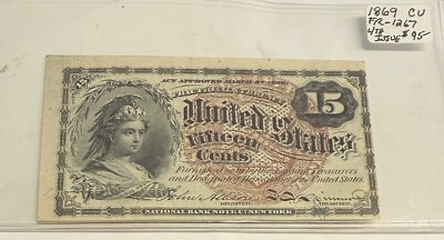 FRACTIONAL CURRENCY 15 CENTS ~ FR 1267 ~ NICE A CHOICE UNCIRCULATED ...