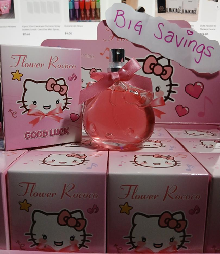 FLOWER ROCOCO PERFUME HELLO KITTY GOOD LUCK .81fl oz | eBay