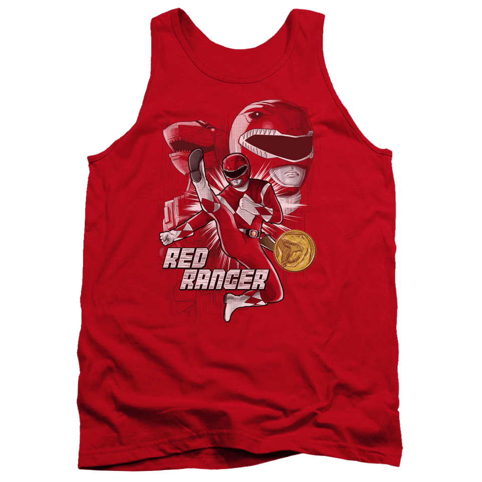 Mighty Morphin Power Rangers Red Ranger - Men's Tank Top | eBay