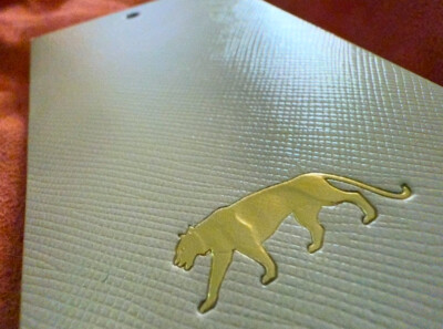 SABYASACHI GIFT TAG W/ GOLD METALLIC SHEEN LOGO BOLLYWOOD INDIAN W ...