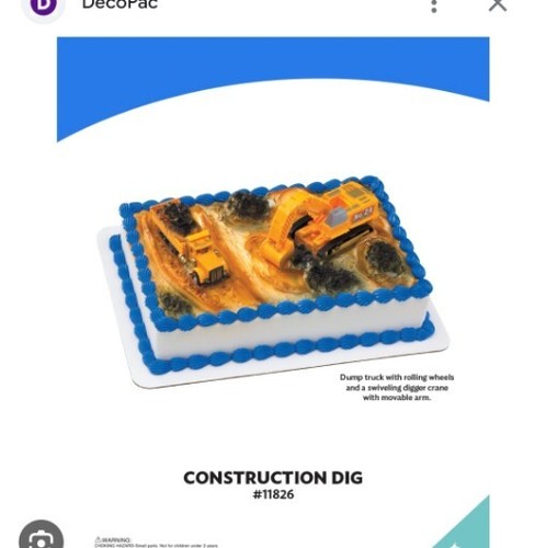 Decopac Construction dig equipment cake topper / NEW Item 11826 | eBay