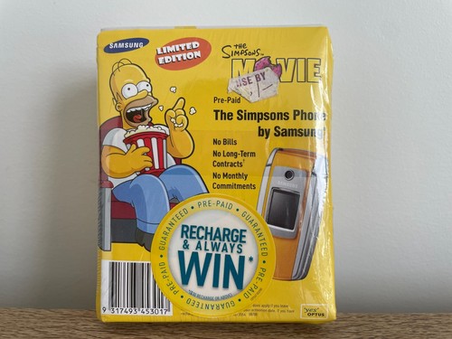 RARE Samsung M300 Mobile Phone 2007 Simpsons Movie LIMITED ED ...
