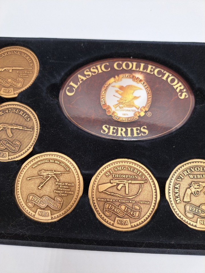NRA Coins Classic Collector’s Series 7 Coins Vintage Set, Fold Out ...