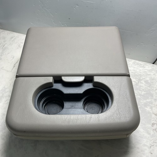 99-10 Ford F250 F350 Center Console JUMP SEAT Storage Armrest GRAY | eBay