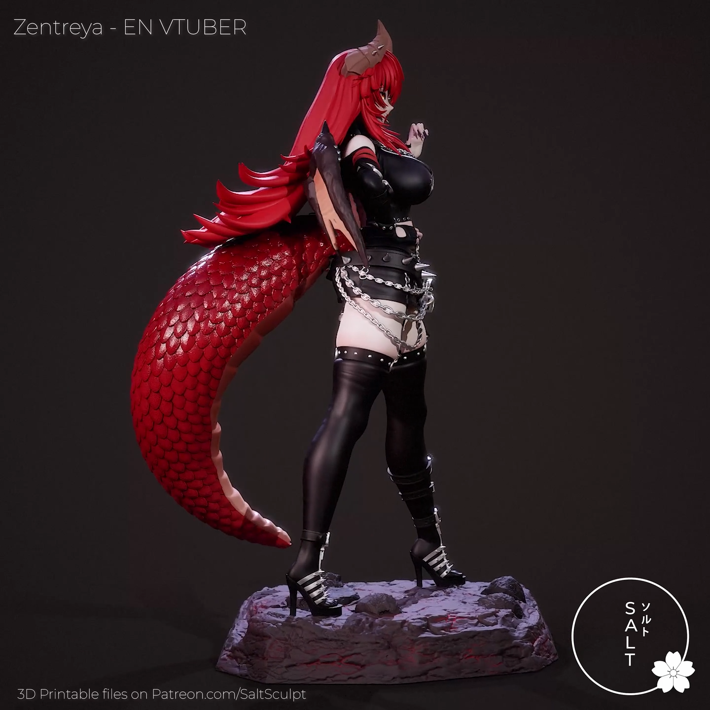 1:7 Punk Dragon Vocalist Vtuber | High Quality Unpainted Resin Garage ...