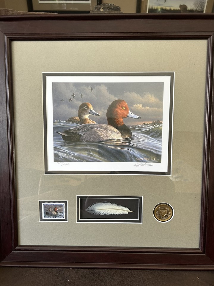 2023 DUCKS UNLIMITED FEDERAL DUCK STAMP PRINT w/ MATCHING DECOY! S/N | eBay