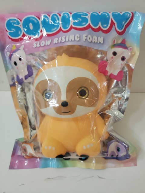 Big Slow Rising Foam Kids Squishy Toy Stress Relief Animal Fun W/ Glass ...