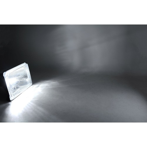 4X6 Stock Glass Lens / Metal Headlight 6000k 6k LED HID Light Bulb ...