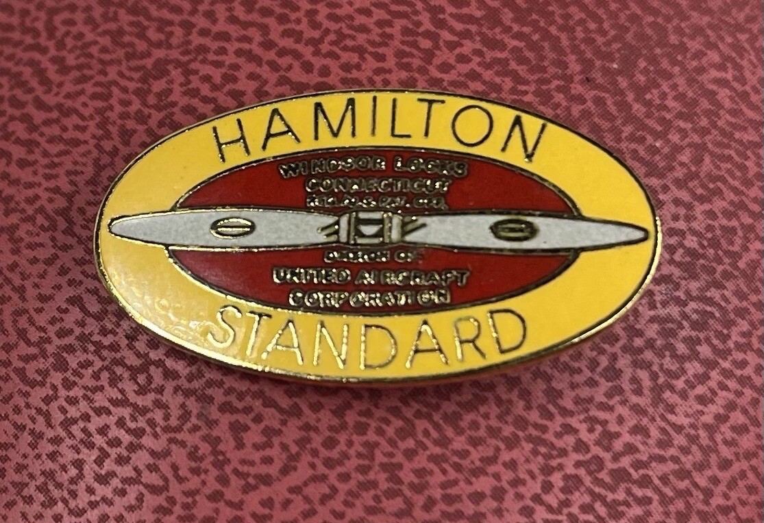 WWII ENAMEL HAMILTON STANDARD AIRCRAFT PIN INSIGNIA LOGO WW2 Propeller ...