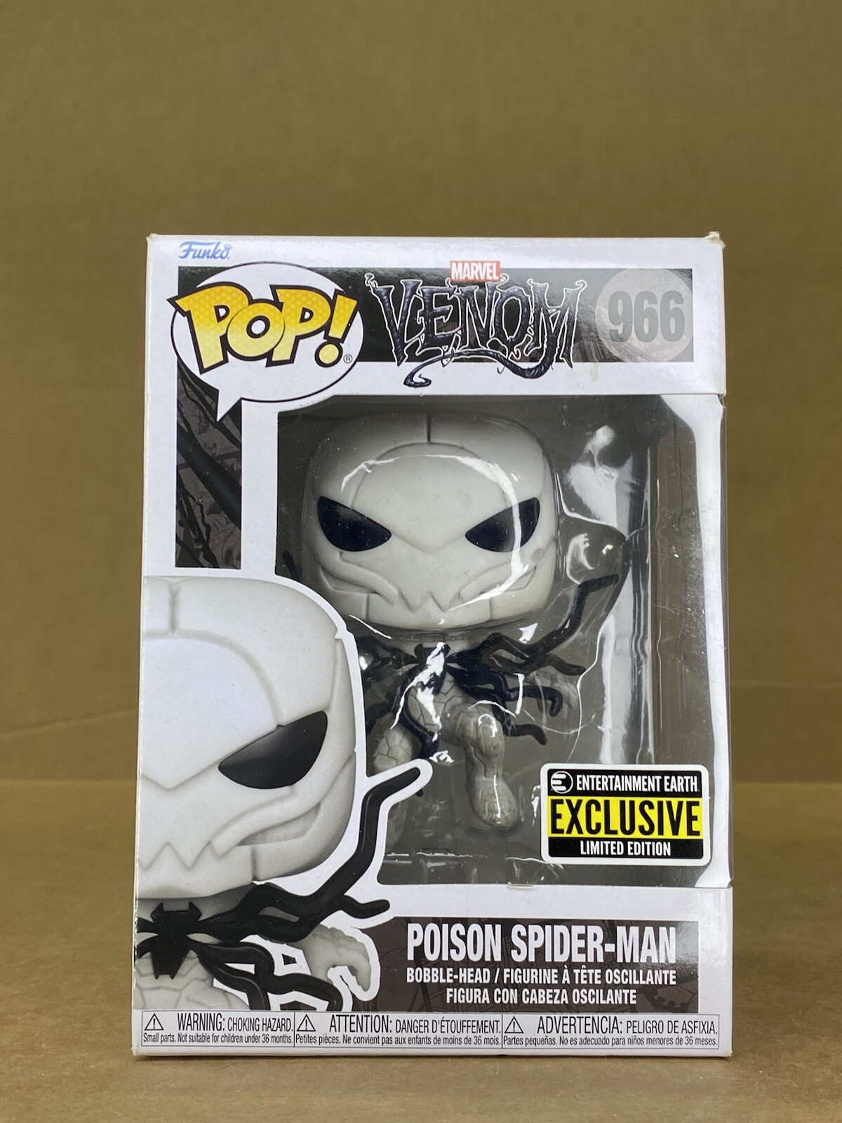 Funko Pop! Marvel: Poison Spider-Man 966 Entertainment Earth Box Damage ...