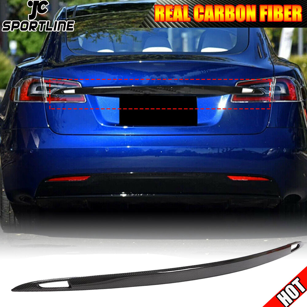 Fits Tesla Model S 2016-19 Rear Door Tail Trunk Gate Trim Lid Cover ...