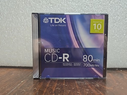 TDK MUSIC CD-R , 80 MIN 700 MB/MO - 10 PACK - NEW & SEALED | eBay