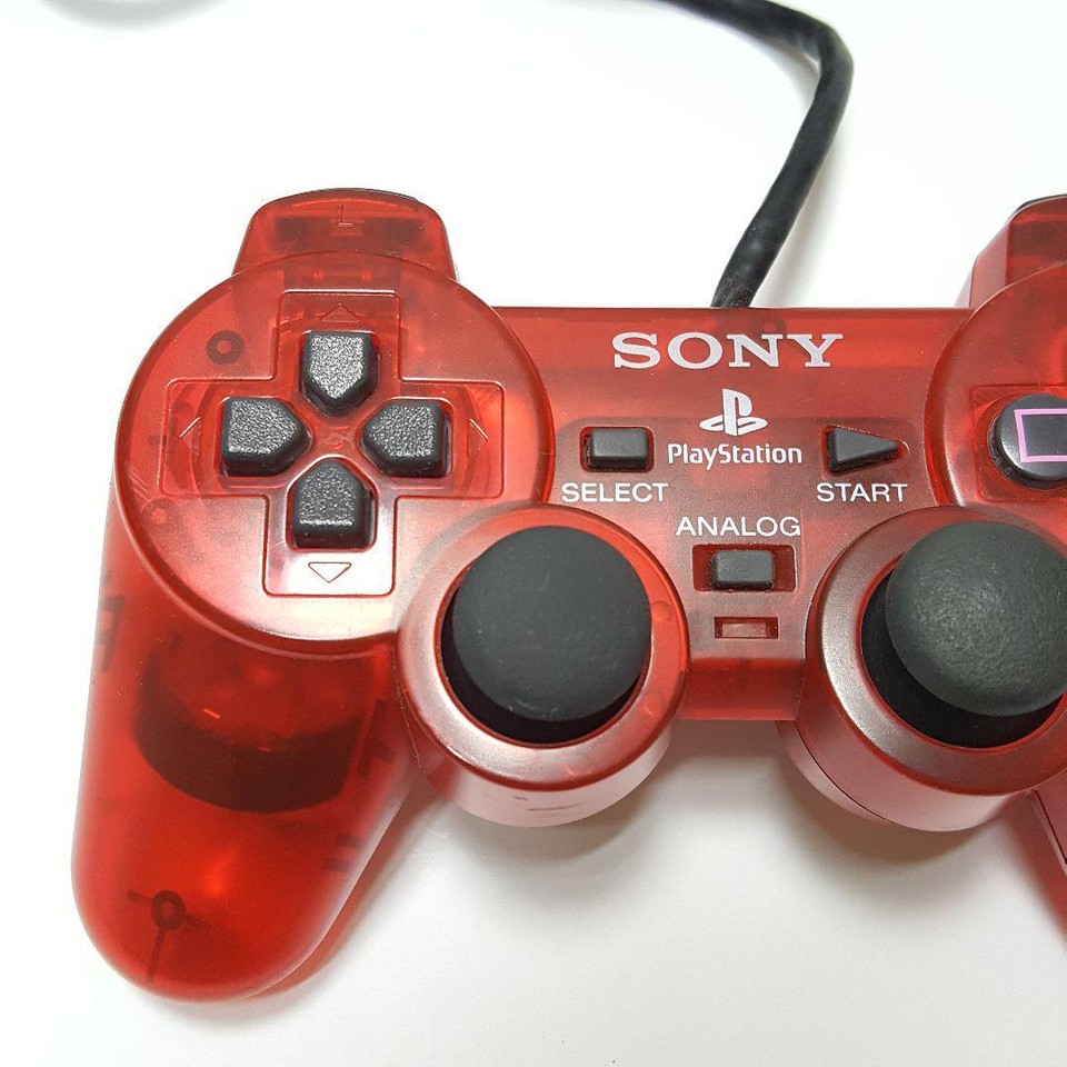 Playstation2 Official Controller Dual Shock2 Crimson Red clear Sony PS2 ...
