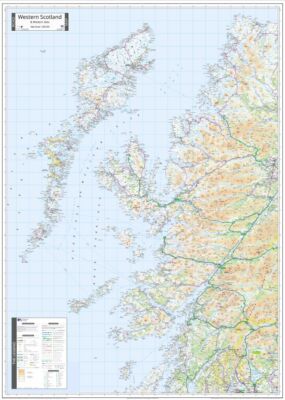 Ordnance Survey WALL Map of Western Scotland & The Western Isles ...