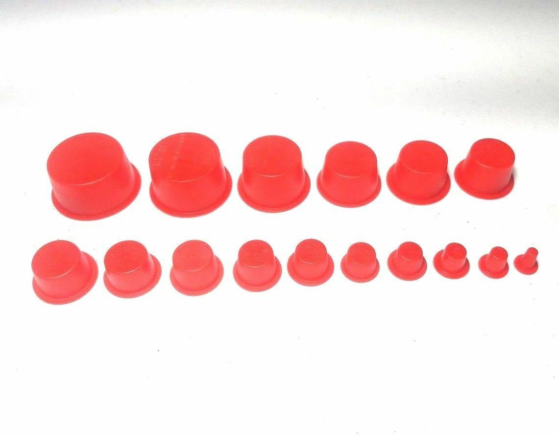 16 Piece Caplug Assortment Sample - Auto Parts Tapered Plugs Caplugs ...