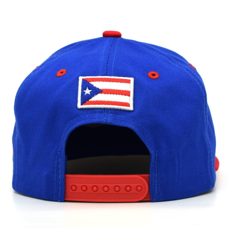 Puerto Rico Cotton Snap Back hat Flag 3D PR Flat Bill PR Baseball Cap ...