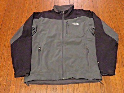 Men's The North Face Apex Bionic Grey Black Jacket sz L | eBay