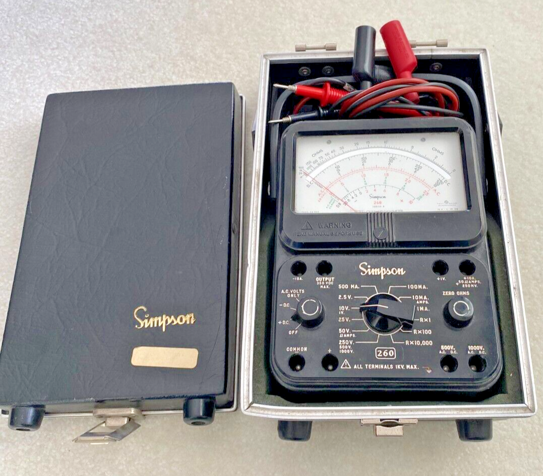 Simpson 260 Series 8 Analog Multimeter Volt-Ohm-milliamp Tested!! w ...