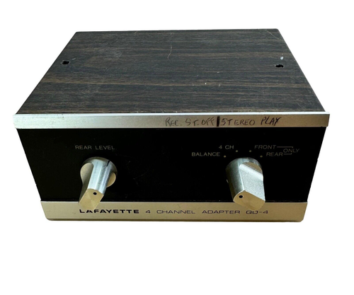 Vintage Lafayette 4 Channel Adapter QD-4 | eBay