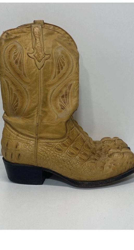 Absolutely Gorgeous Blonde Leather Handmade Cayman Hornback Gator 🐊 | eBay