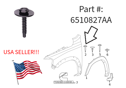20 FENDER APRON SCREWS! FITS MOPAR RAM WRANGLER GLADIATOR WAGONEER ETC ...