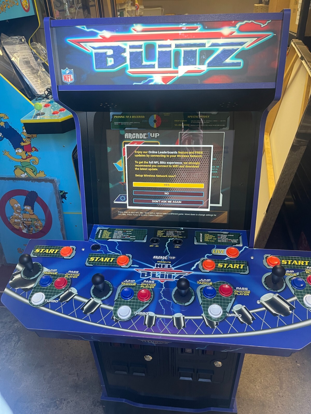 Arcade1Up - NFL Blitz Arcade Console - BUILT - Local pick up Brand New ...