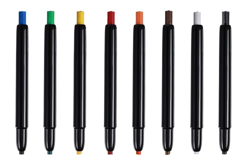 Listo Grease Marking Pencils, Box of 12, w/ 8 Boxes of Assorted Refill ...