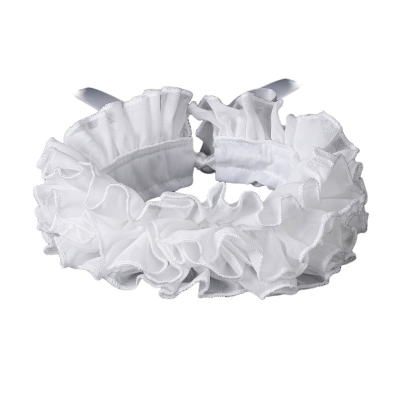 Halloween Cosplay Party Renaissance Neck Ruff Collar and Ruffled Wrist ...