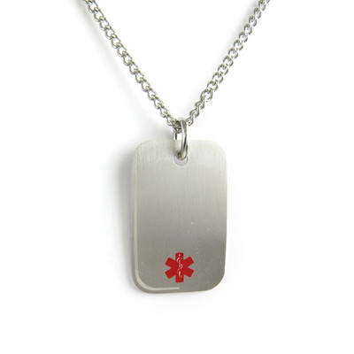 MyIDDr - Pacemaker Medical Alert Necklace Stainless steel, Pre-Engraved ...