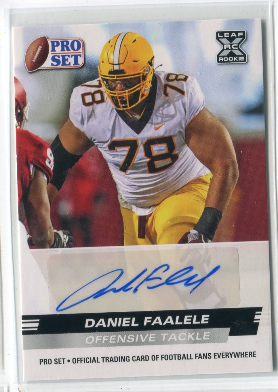 2022 Leaf Pro Set Daniel Faalele AUTO AUTOGRAPH XRC RC MINNESOTA | eBay