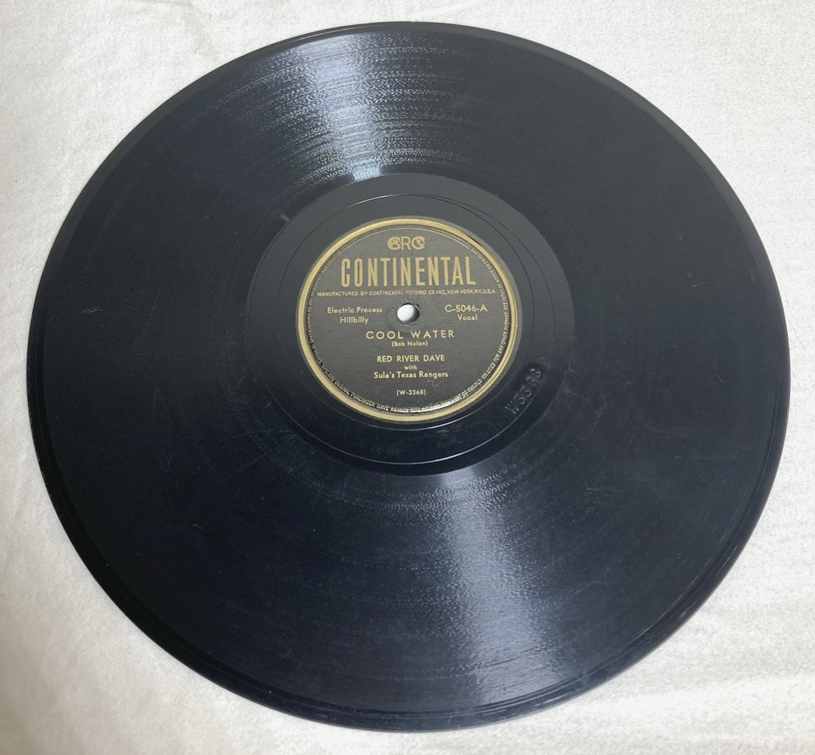 Red River Dave: Cool Water/San Antonio Rose - 78 RPM 10" Record 1945 | eBay