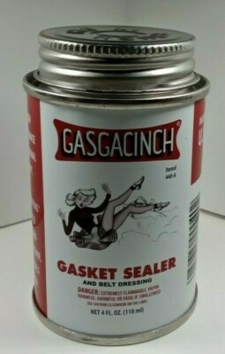Gasgacinch Gasket Sealer & Belt Dressing 4oz Brush On | eBay