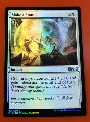 1x Make a Stand | FOIL | M19 Core Set 2019 | MTG Magic Cards | eBay