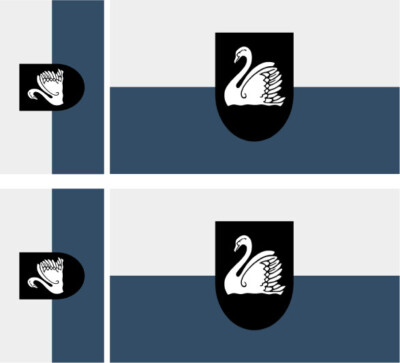 LETTONIE Lot 4 Vinyl Stiker autocollant Drapeau flag Gulbene District ...