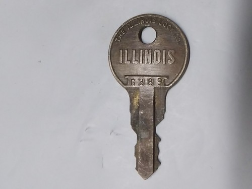 ILLINOIS Lock Key # G389 G 389 Slot Machine Jukebox Wallbox Arcade Coin ...