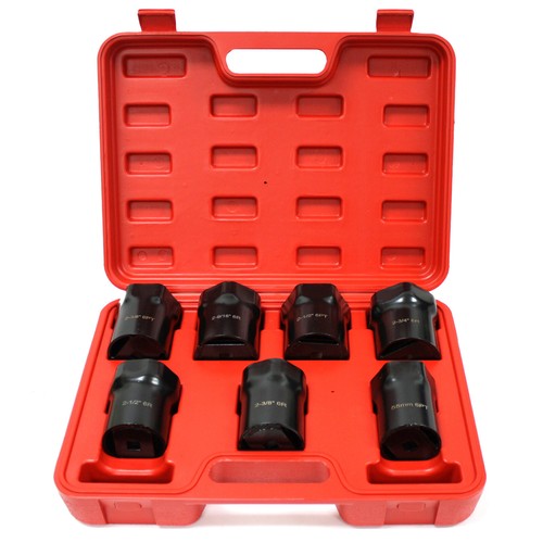 7pc Thin Wall Wheel Bearing Axle Lock Nut Socket Set Toyota FORD F150 ...