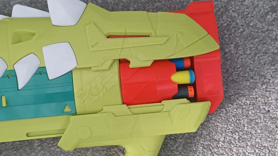 Nerf Dinosquad Armourstrike Dart Blaster Gun + Darts | eBay