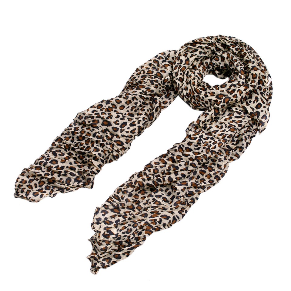 Premium Classic Leopard Animal Print Fashion Scarf - Multi Colors ...